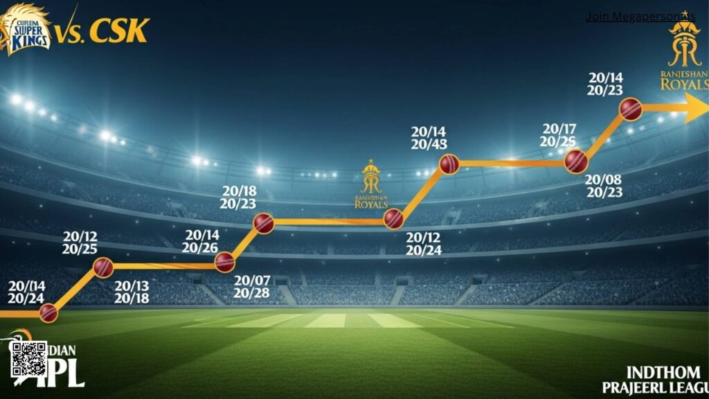 Chennai Super Kings vs Rajasthan Royals Timeline | Full IPL - MegaPersonals